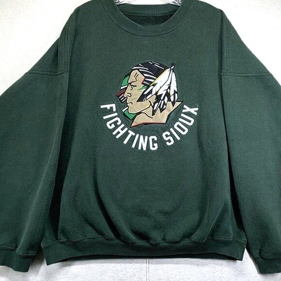 Tops | North Dakota Fight Sioux Print Sweatshirt Unisex | Poshmark